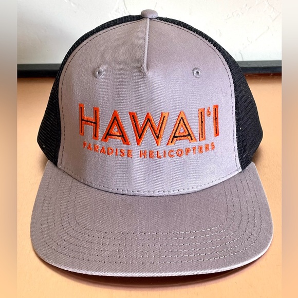 BIG | Accessories | Hawaii Trucker Hat Snapback Mesh Black Gray | Poshmark